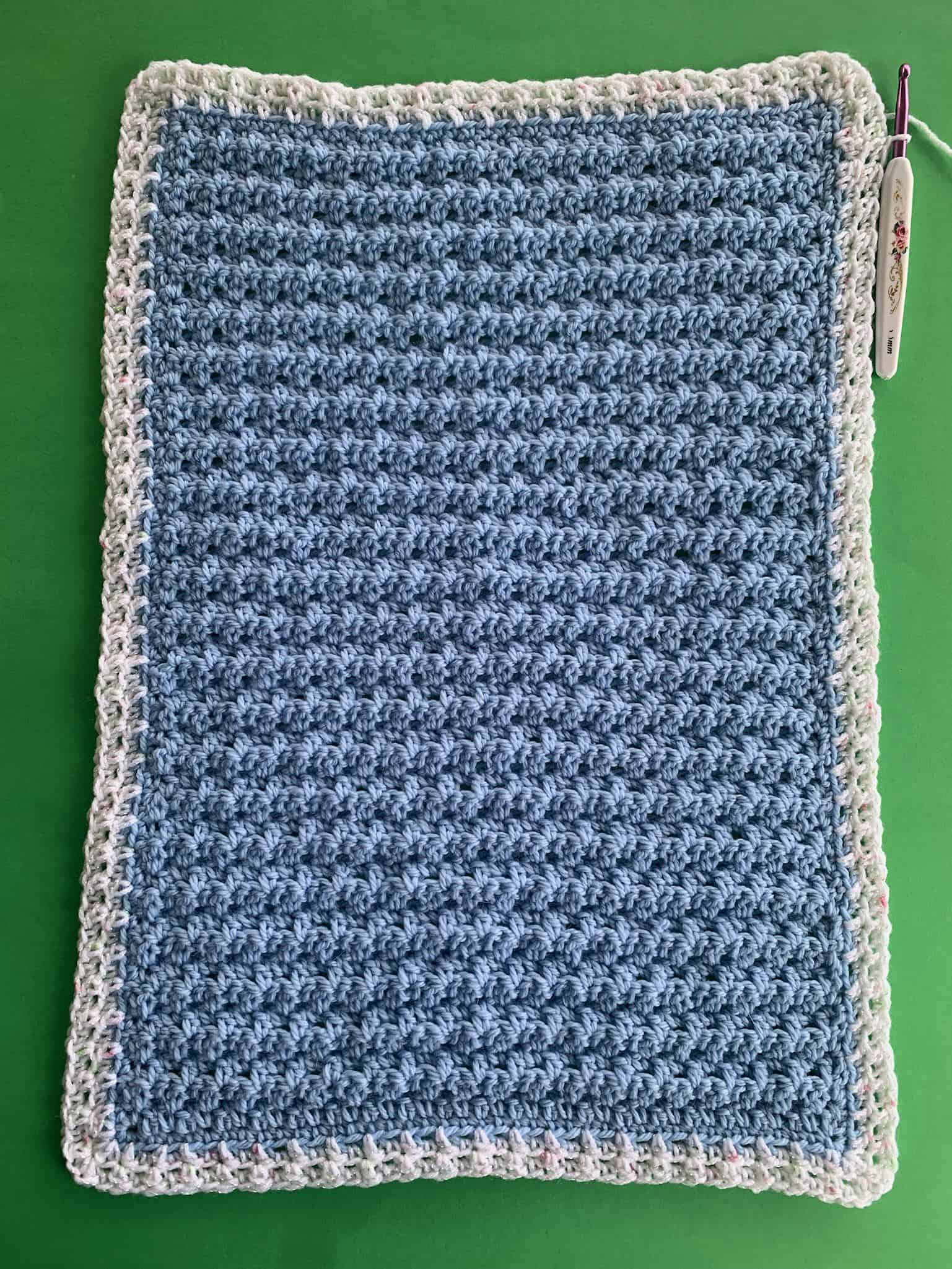 Crochet Baby Blanket with Picture Panel Pattern • Kerri's Crochet