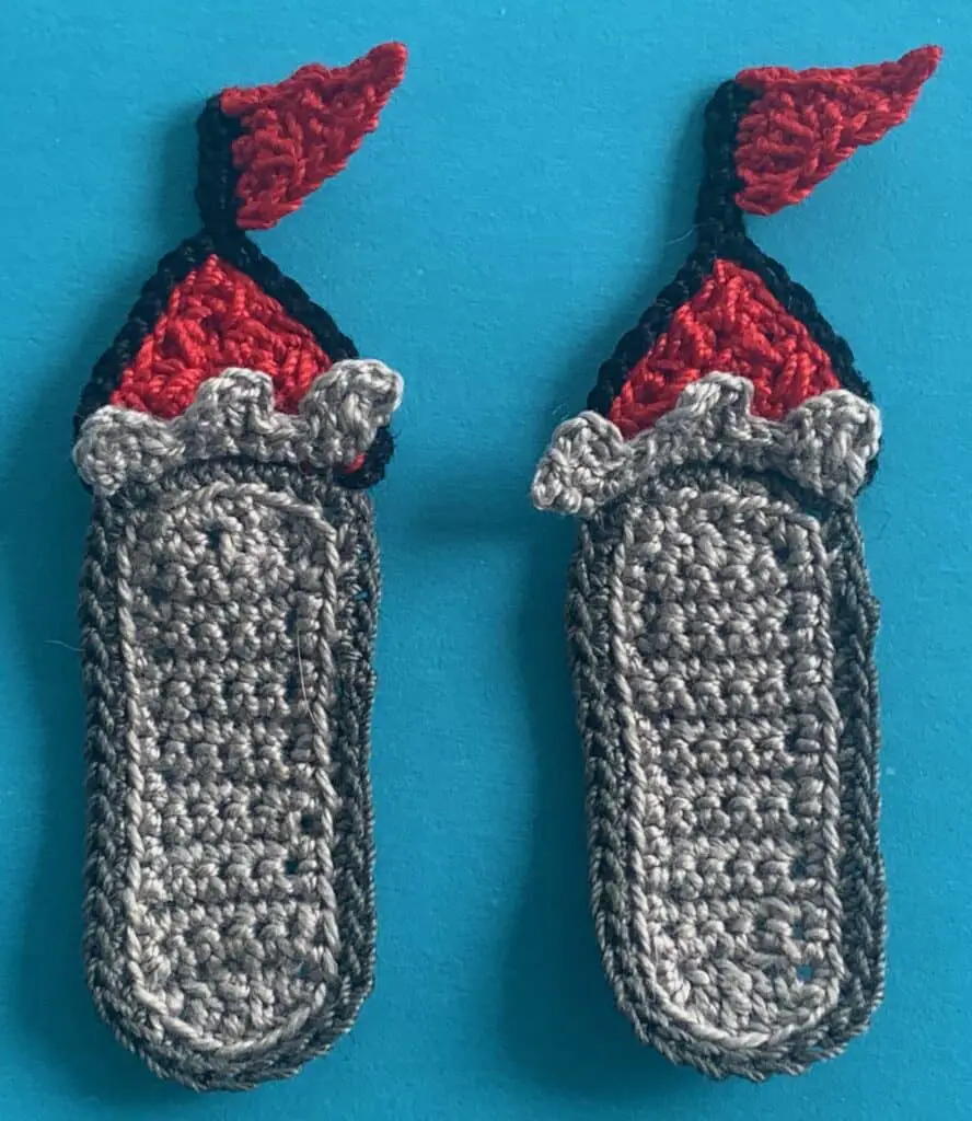 crochet-castle-2-ply-towers-with-flags • Kerri's Crochet