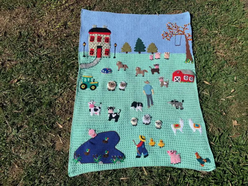 finished-farm-blanket • Kerri's Crochet
